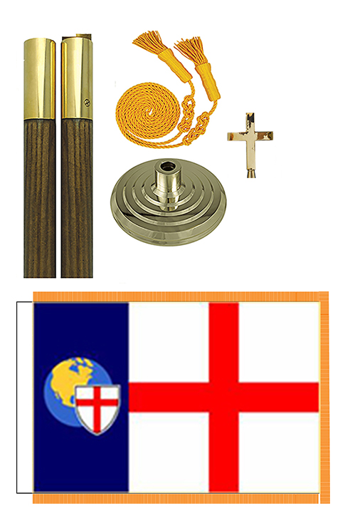 The Anglican Church in North America flag sets include fully sewn, gold ...