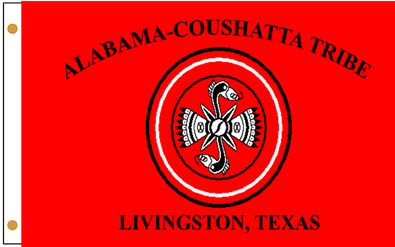 Alabama-Coushatta tribe of Texas flags