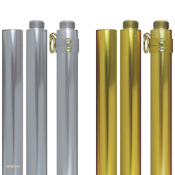 Indoor parade flagpoles aluminum or oak at flagsexpo.com