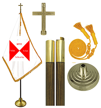 Baptist Church Flags are made in USA from high quality nylon All flags ...