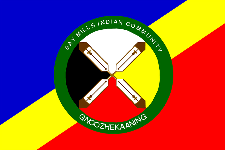 The Bay Mills Indian Community Flags are made from high quality fabric ...
