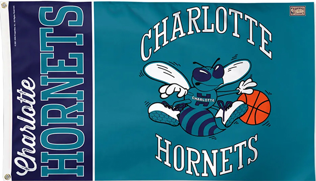 NBA Charlottes Hornets Basketball Flags, NBA Basketball team flags at ...