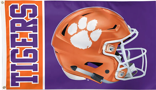 Clemson Tigers Football Flags, College NFL team Flag, Flagsexpo.com Flags