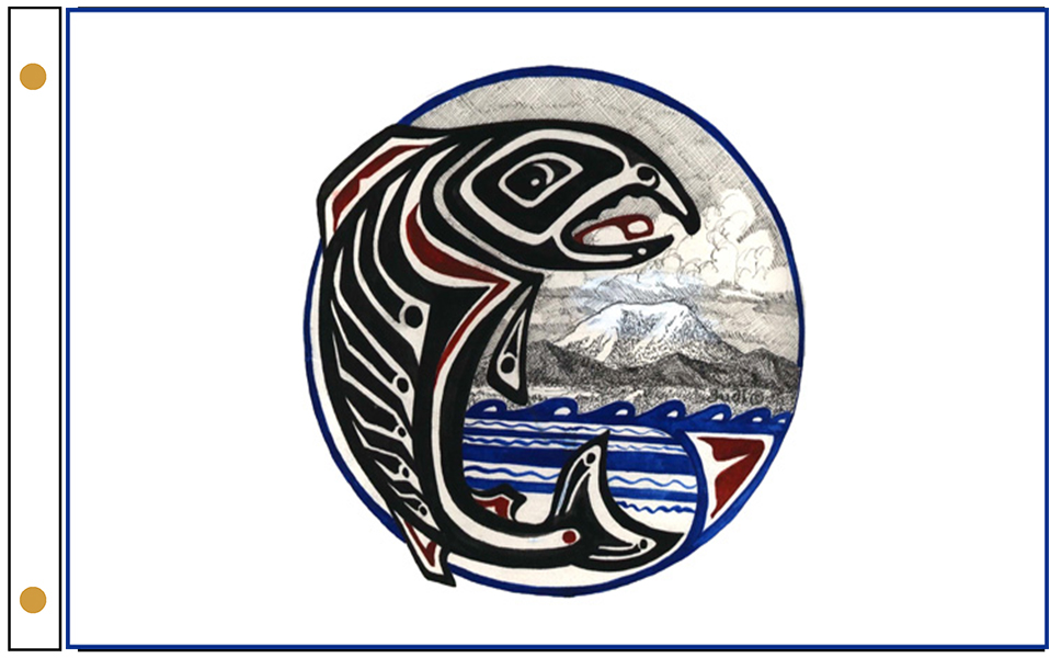 The Cowlitz Indian Tribe Flags are made in USA by FlagsExpo.com in ...