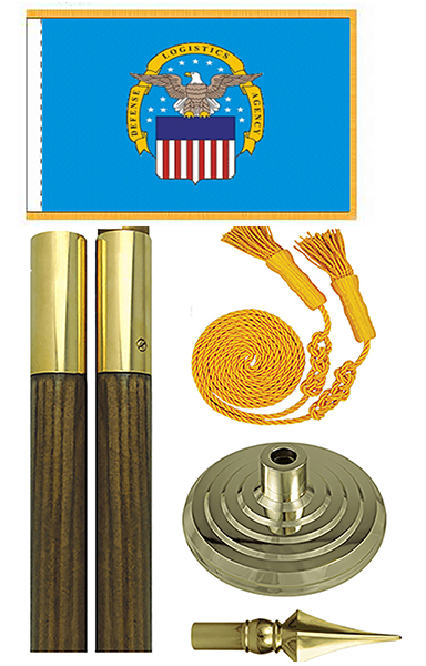 The Defense Logistics Agency presentation flag sets are made from high ...