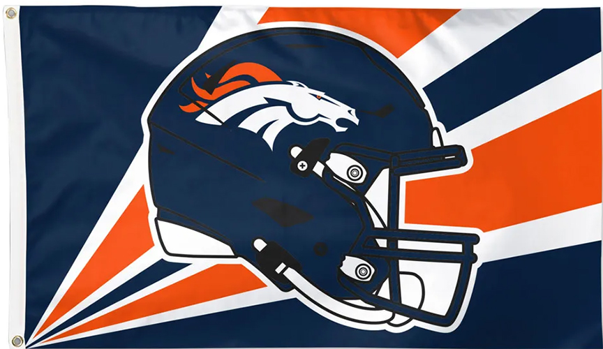 NFL Denver Broncos Flags, Football sports team flags