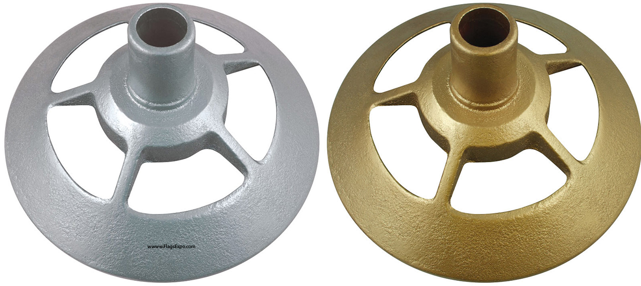 Cast indoor flagpole stands, floor stands made in USA