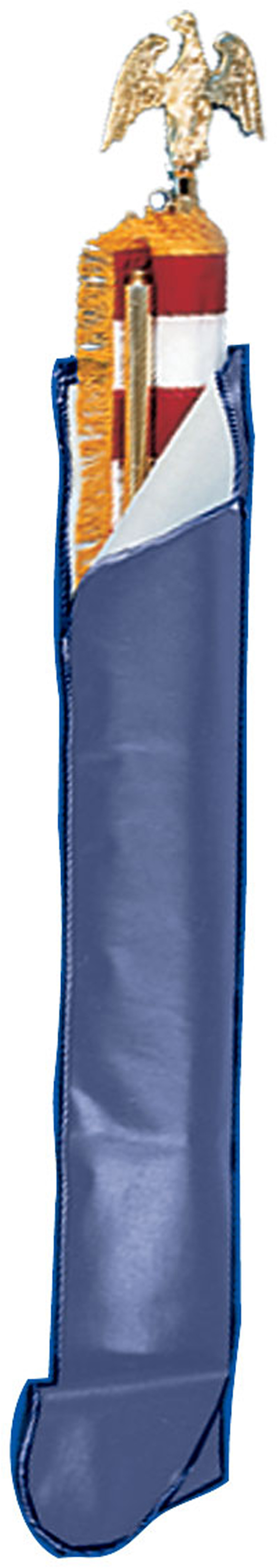 Flagpole Covers Leatherette 76'' x 9'' good for indoor, parade flags