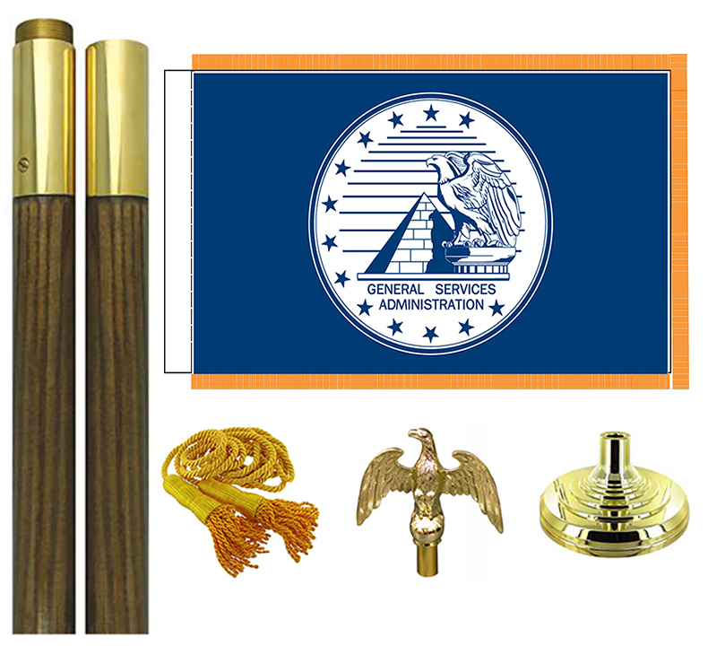 The General Services Administration (GSA) indoor presentation flag sets ...