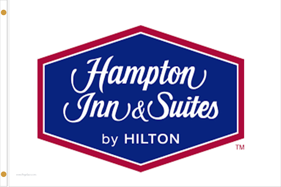 Hampton Inn & Suites by Hilton Hotel Flags from FlagsExpo.com in Queens NY