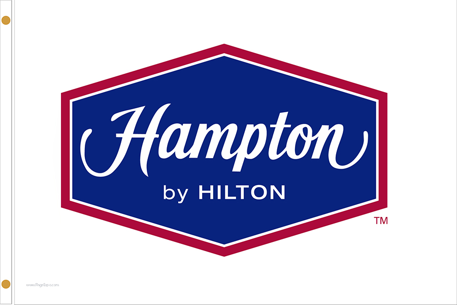 Hampton by Hilton Hotel Flags from FlagsExpo.com in Queens NY