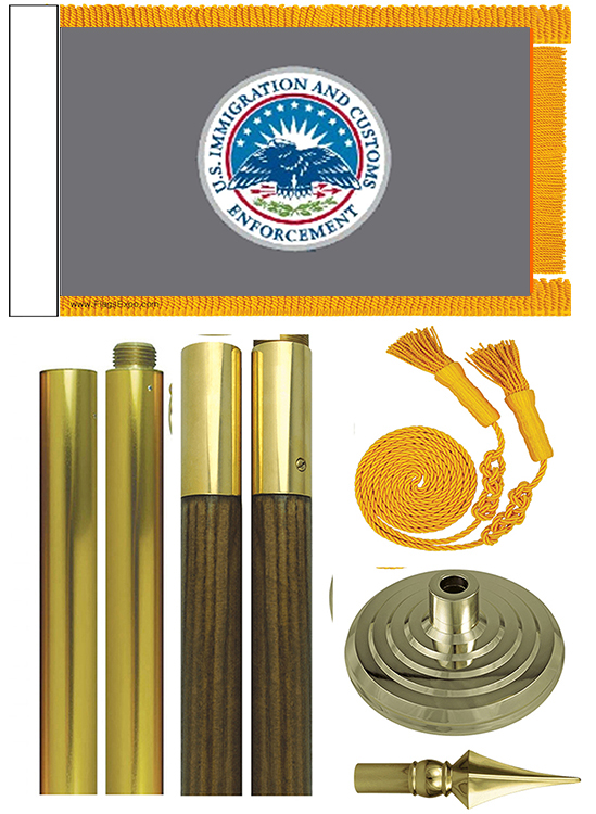 Immigration Customs Enforcement ICE Government Agency Flags are made ...