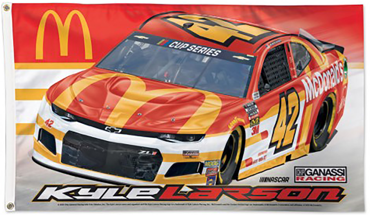 Kyle Larson NASCAR Driver Flags from FlagsExpo.com in Queens NY
