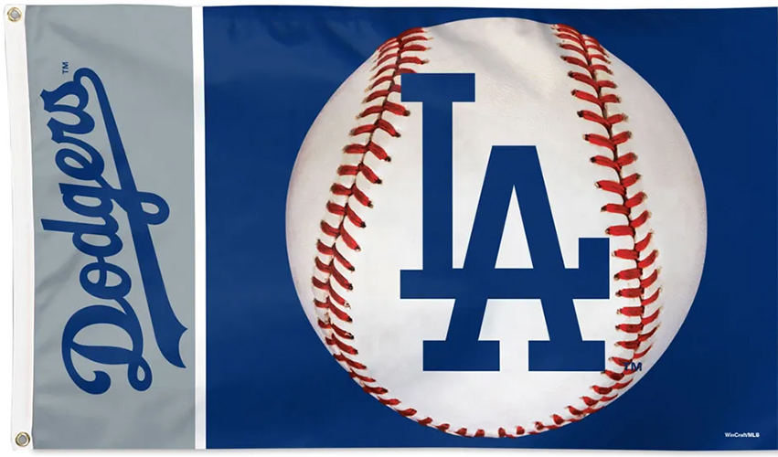 LA Dogers Flags, MLB Los Angeles Dogers Baseball Flags, Flagsexpo.com