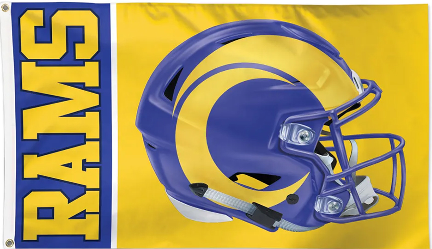 Los Angeles Rams officially licensed 3x5' deluxe NFL flag from Flag ...