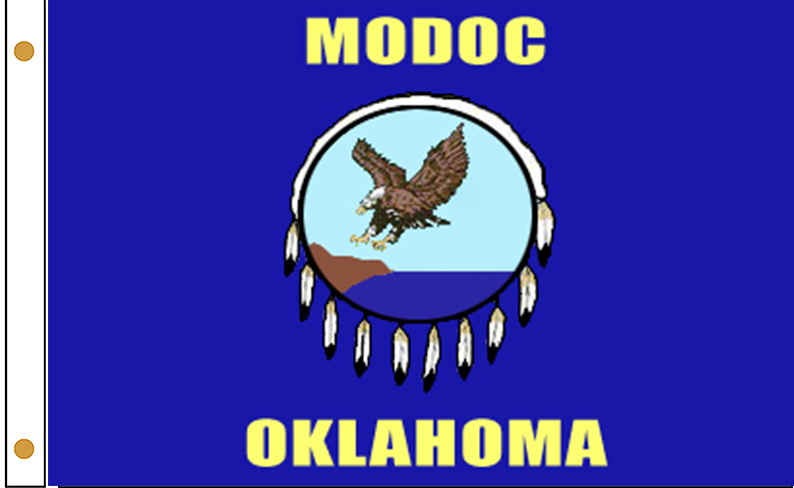Modoc Oklahoma Tribe Flags are made from high quality fabric. Indoor ...