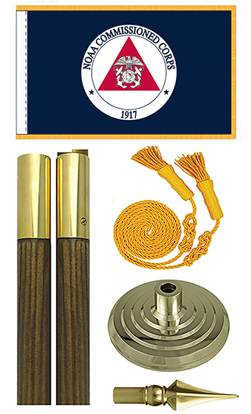 NOAA Commissioned Corps Presentation Flags are made in USA from high ...