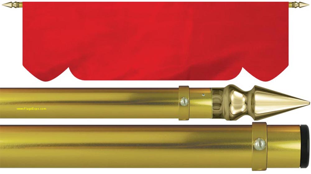 Parade Banner Poles form Flagsexpo.com