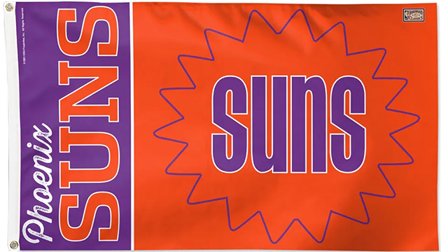 Phoenix Suns Basketball Flags, NBA Basketball team flags at flagsexpo.com