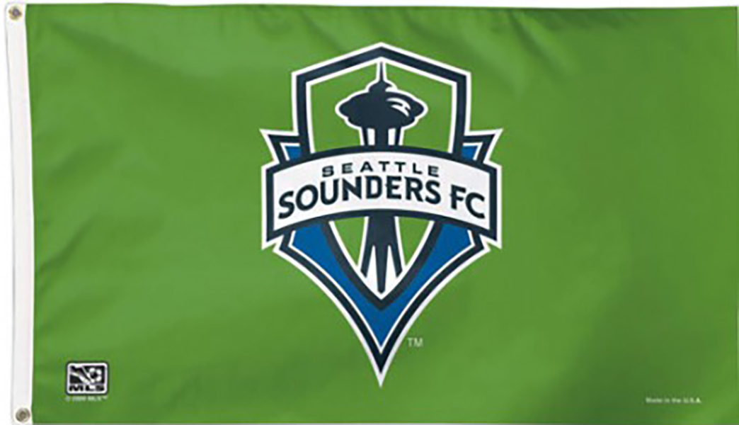 Seattle Sounders Soccer Team Flags Officially licensed 3x5 ft Deluxe ...