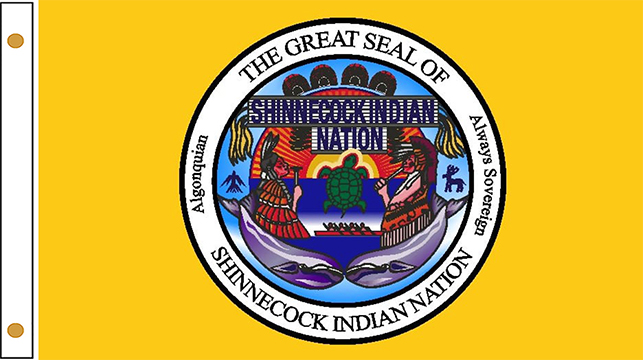 Shinnecock Tribe Flags are made from high quality nylon with brass ...