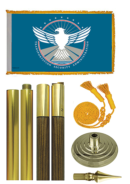 The Transportation Security Administration (TSA) flags are made is USA ...