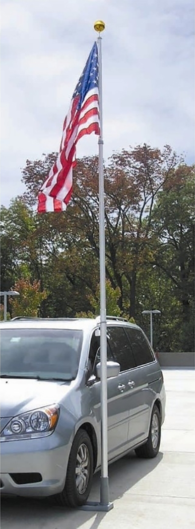 Aluminum telescoping flag poles, adjustable up to 19 ft. from FlagExpo ...
