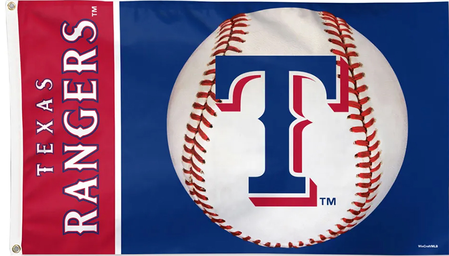 Texas Rangers Baseball Flags, MLB Baseball Team Flags, FlagsExpo.com