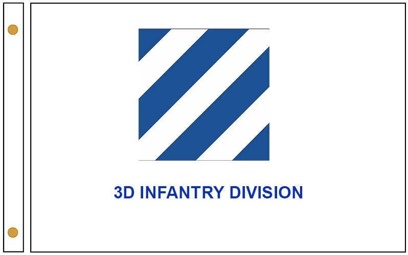 US Army 3rd Infantry Division White Flags are made from high quality ...