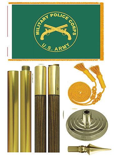 US Army Military Police Indoor Flag Set