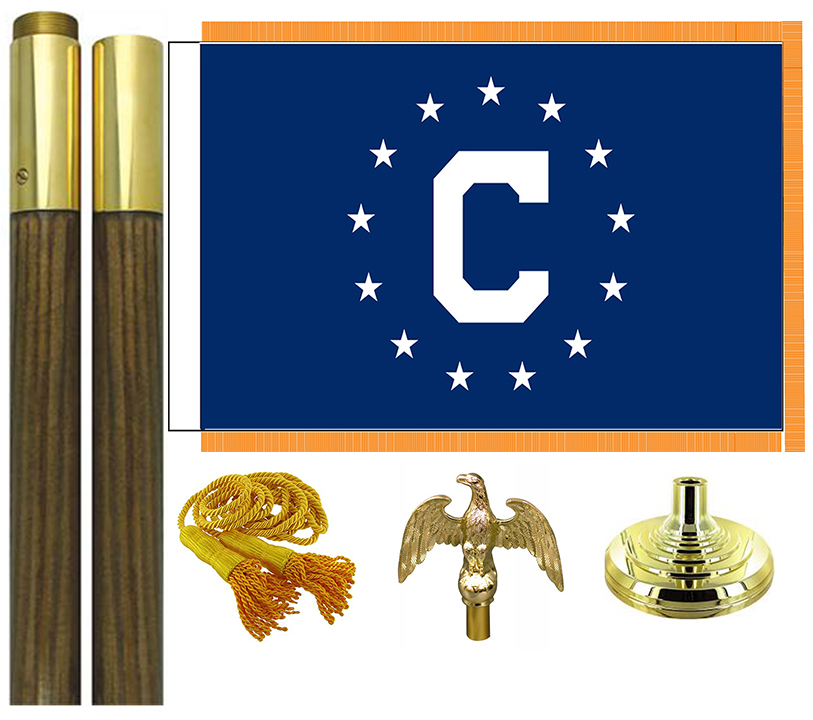 US Consulate Indoor Presentation Flag Sets are made in USA from high ...