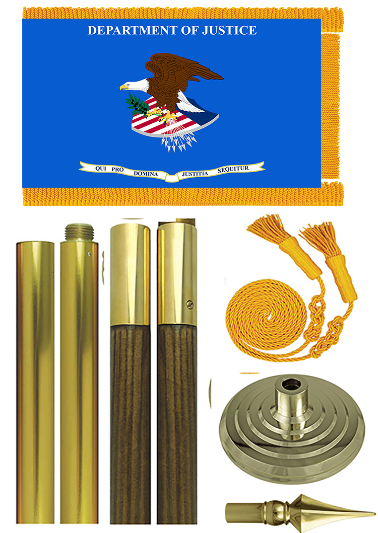 US Dept of Justice Flags are digitally printed on high quality nylon,
