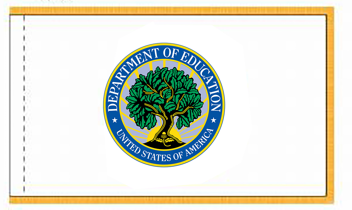 US Department of Education flags are made in USA from high quality ...