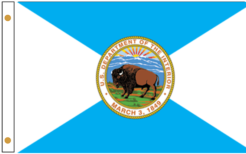 The United States Department of the Interior Flags are made in USA by ...