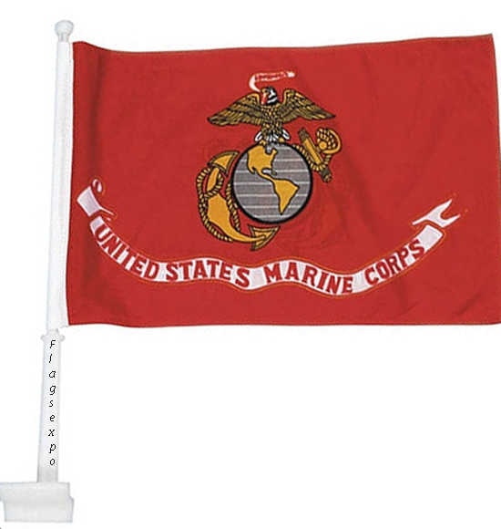 US marine Corps Car Flags at FlagsExpo.com