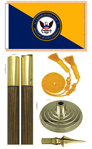 US Military Sealift Command Indoor Presentation Flags set include 3x5 ...