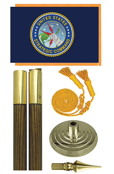 US Strategic Command Flags are made in USA from high quality nylon with ...