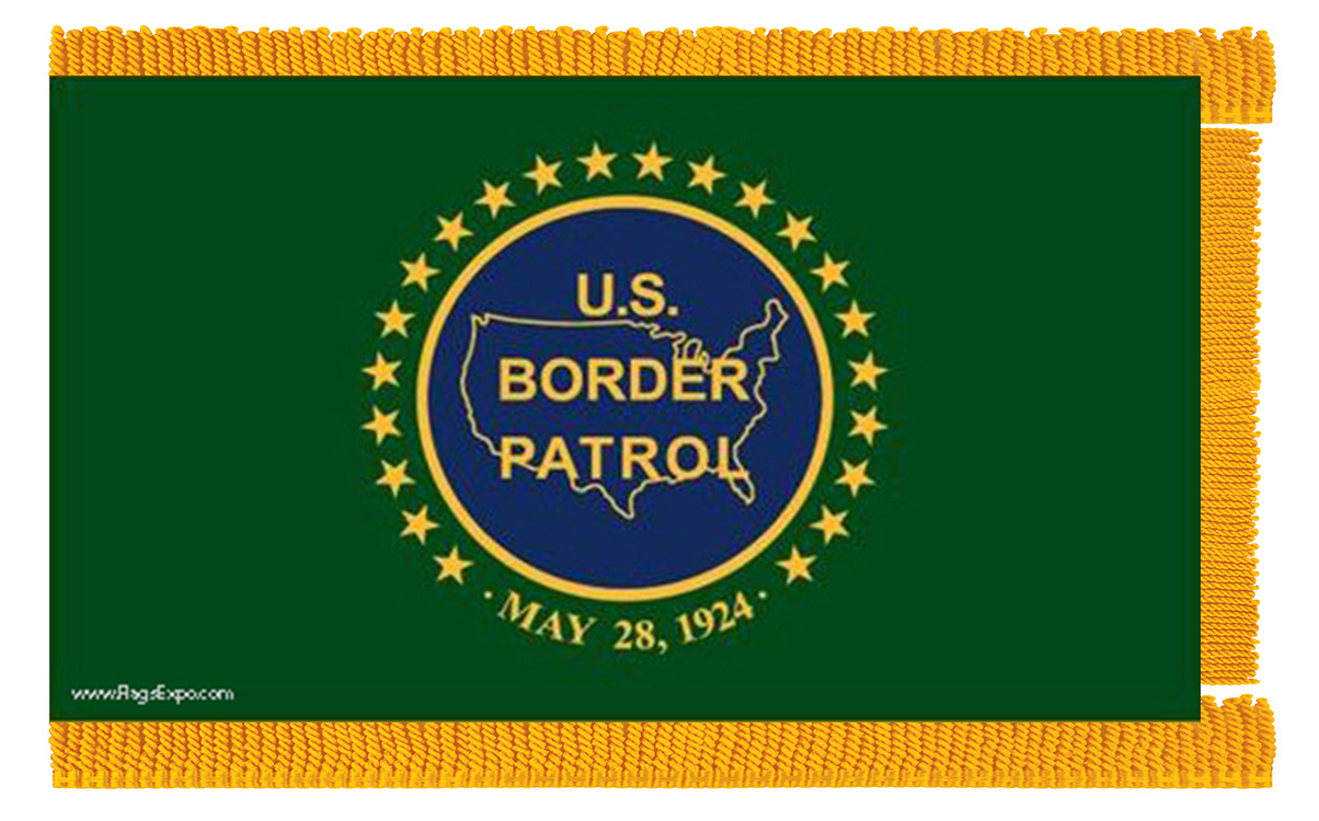 Indoor US Border Patrol Flags made by FlagsExpo.com in Queens NY