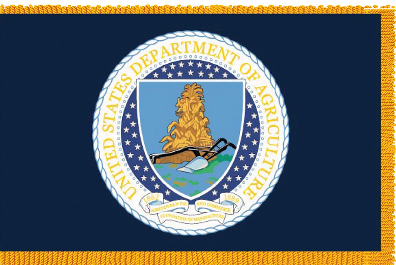USDA Indoor Flags are made in USA from high quality nylon by FlagsExpo ...