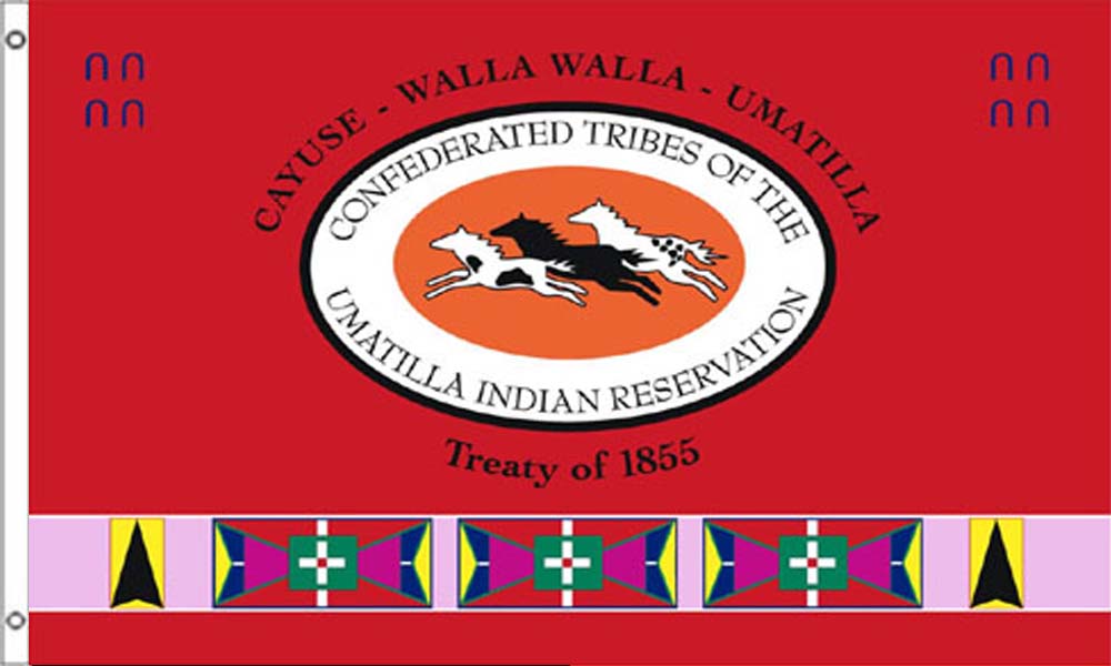 Umatilla Tribe Flags are made from high quality nylon by Valley Forge ...