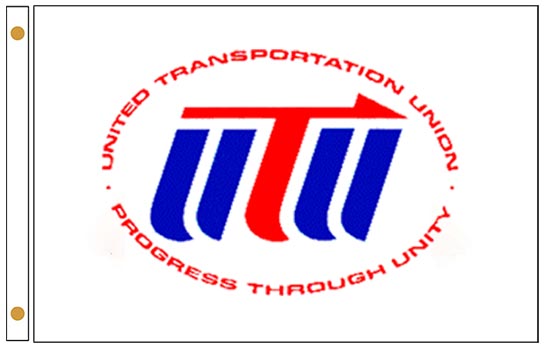 UTU United Transportation Union Flags are made in USA by flagsExpo.com ...