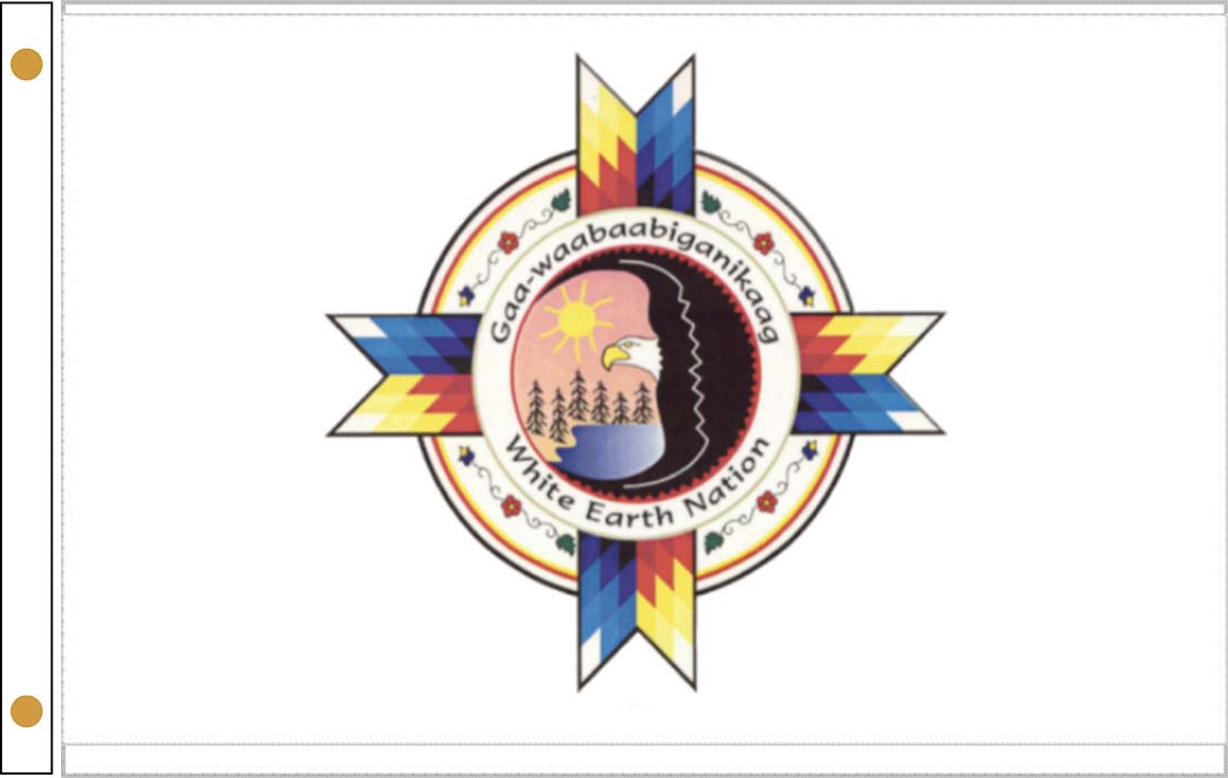 White Earth Ojibwe Tribe Flags are made from high quality fabric by ...